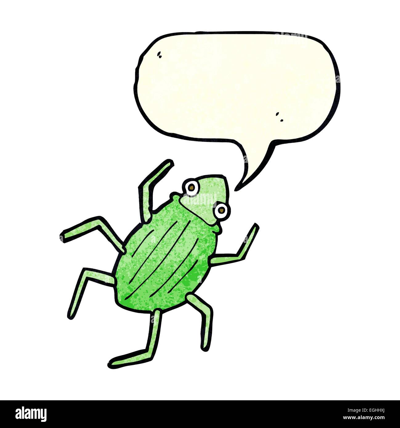 cartoon bug with speech bubble Stock Vector Image & Art - Alamy