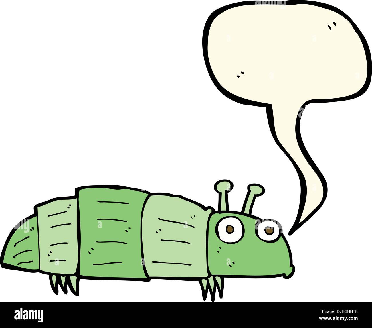 cartoon bug with speech bubble Stock Vector Image & Art - Alamy