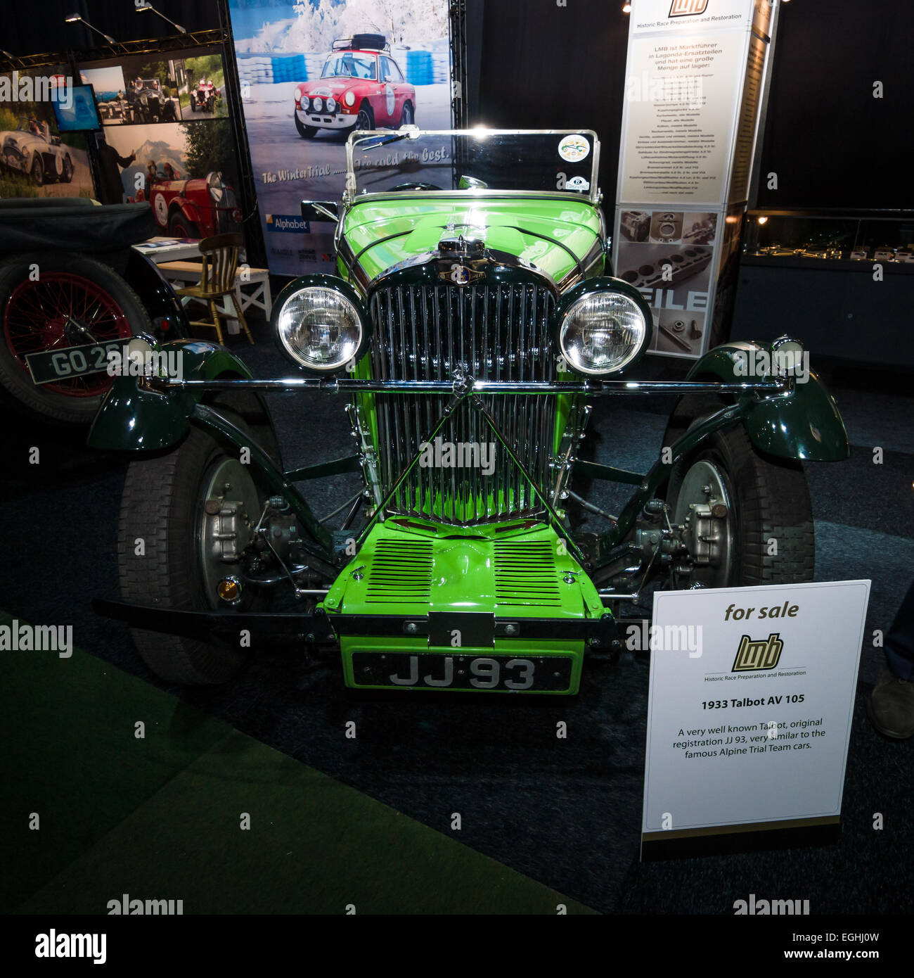 Sports car Talbot AV105, 1933, designer by Georges Roesch Stock Photo ...