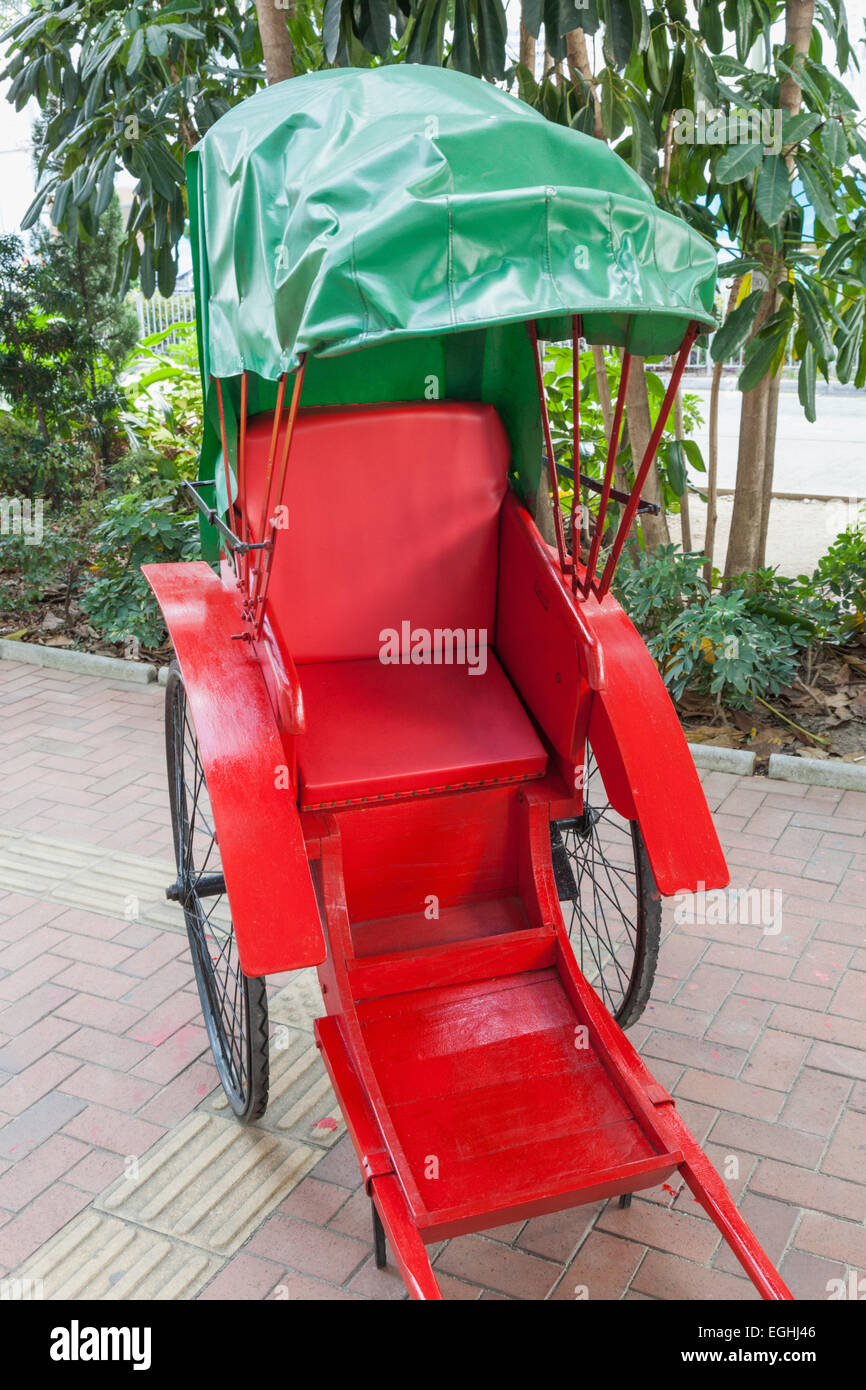 China, Hong Kong, Central, Chinese Rickshaws Stock Photo - Alamy