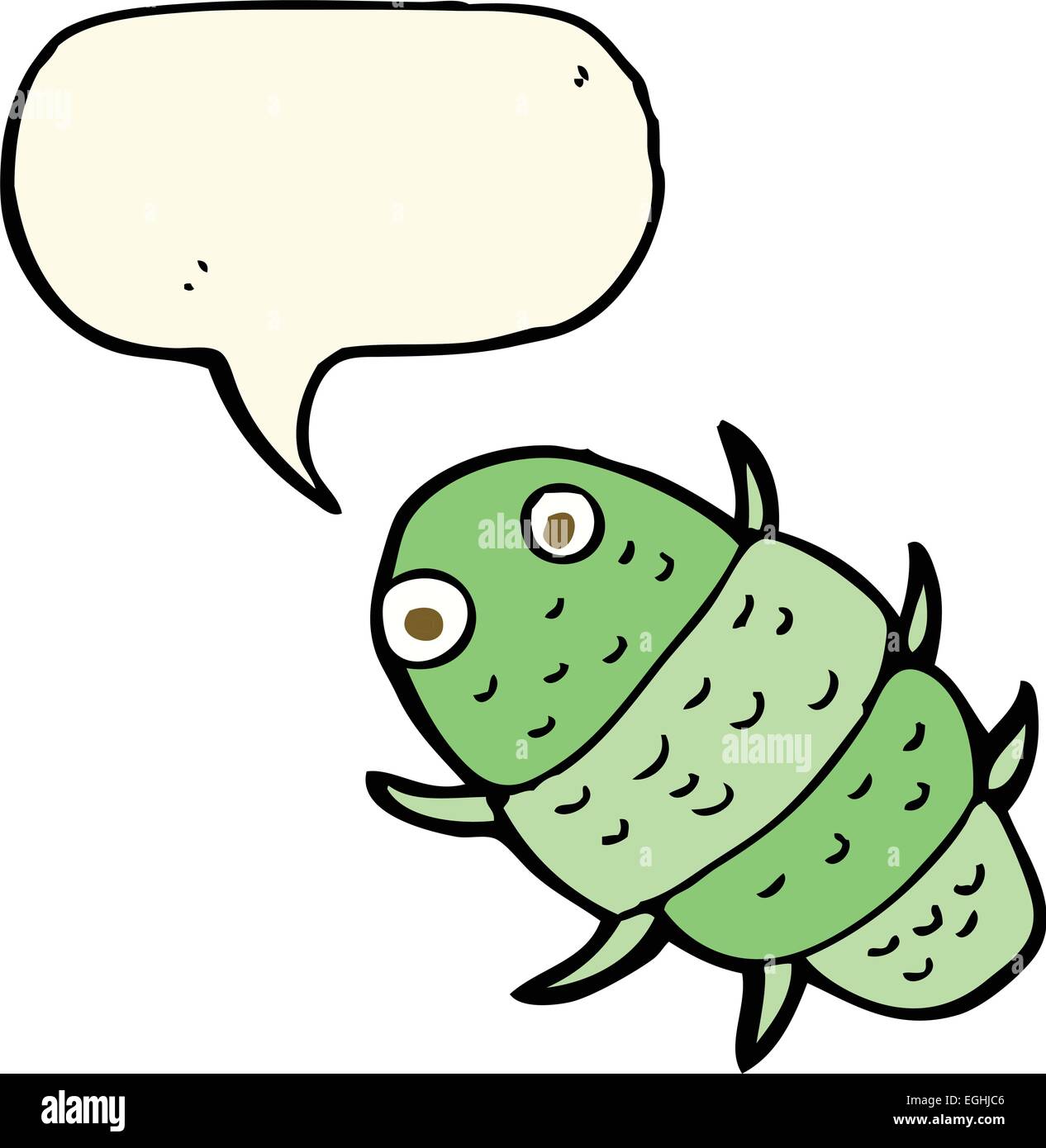 cartoon bug with speech bubble Stock Vector Image & Art - Alamy