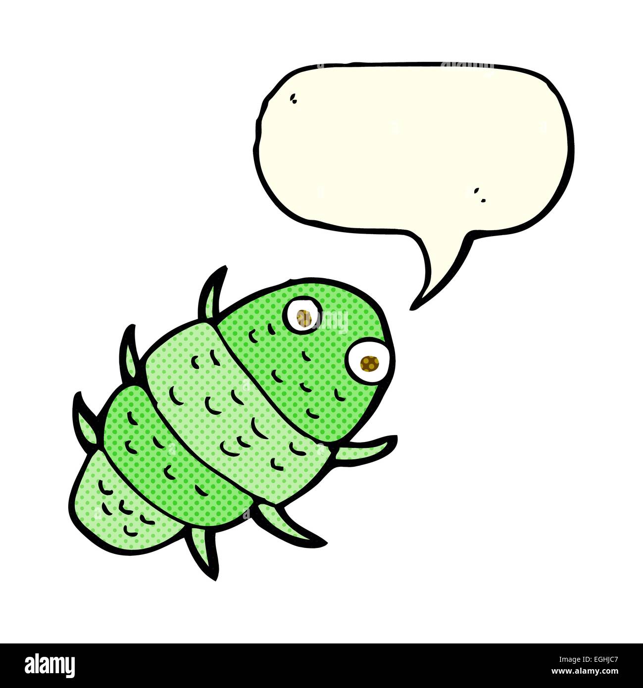 cartoon bug with speech bubble Stock Vector Image & Art - Alamy
