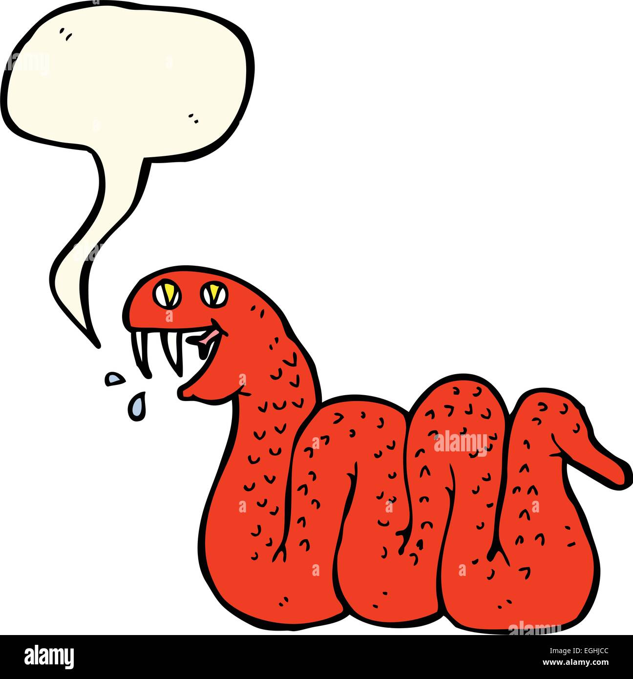 cartoon snake with speech bubble Stock Vector Image & Art - Alamy