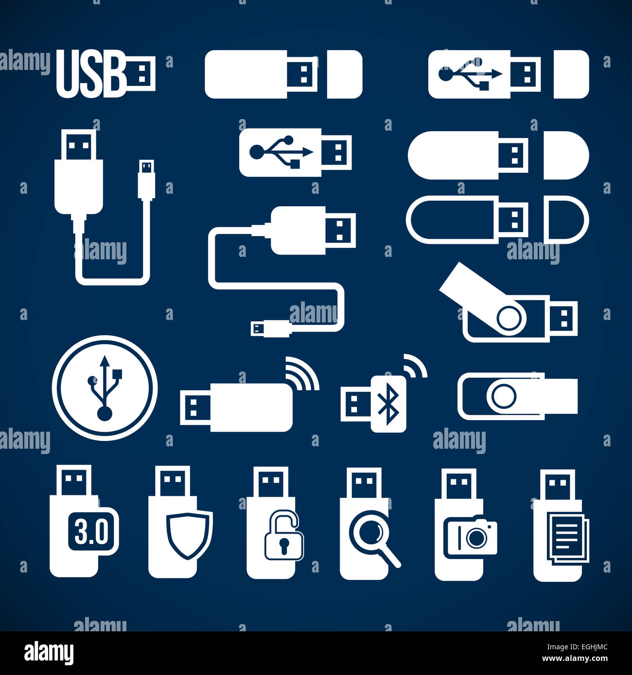 Flash drive icon hi-res stock photography and images - Alamy