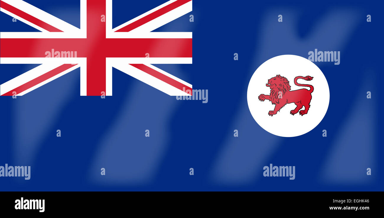 The flag of the country of Tasmania Stock Photo - Alamy