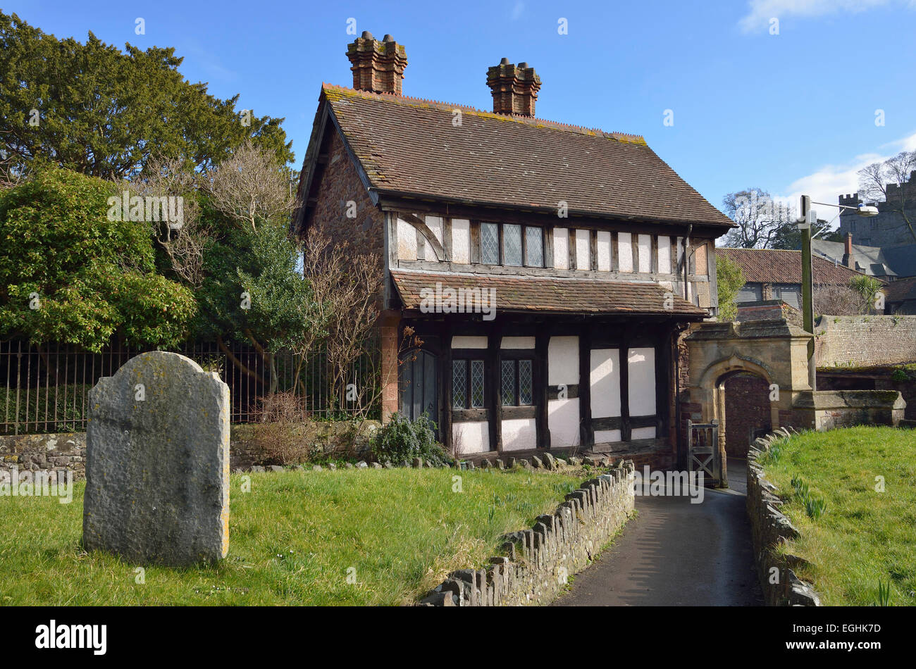 Church Cottage, in the grounds of St George Priory Church, Dunster ...