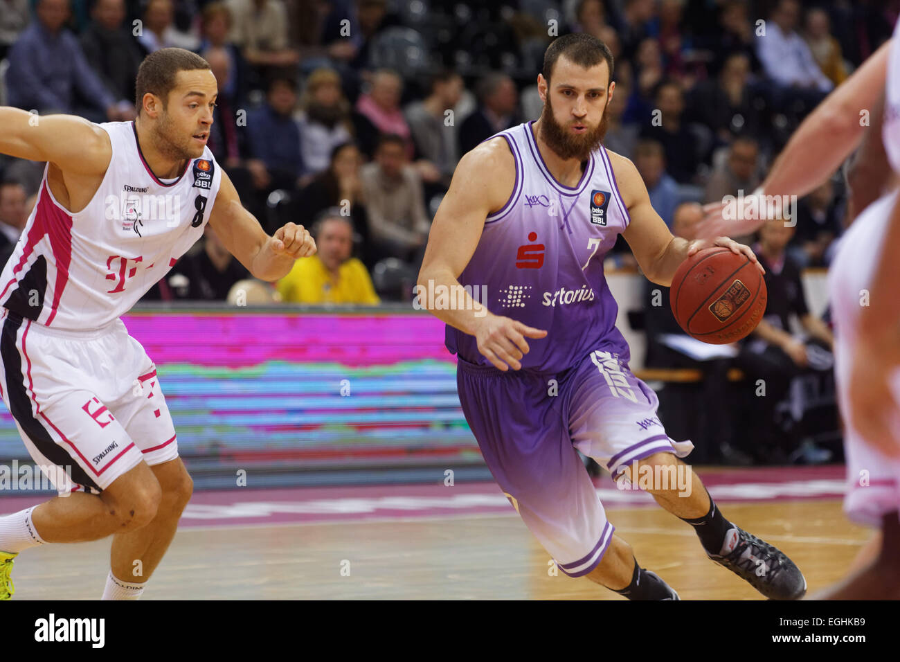 BONN - GERMANY, 24.02.2015, basketball cup qualifier, Telekom Dome ...