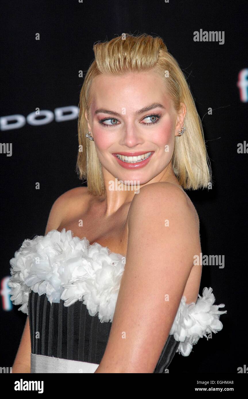 Los Angeles, California, USA. 24th February, 2015. Margot Robbie Focus ...