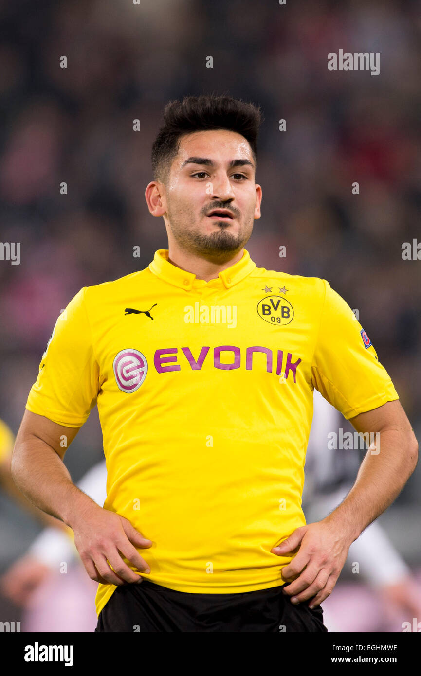 Turin, Italy. 24th Feb, 2015. Ilkay Gundogan (Dortmund) Football/Soccer ...
