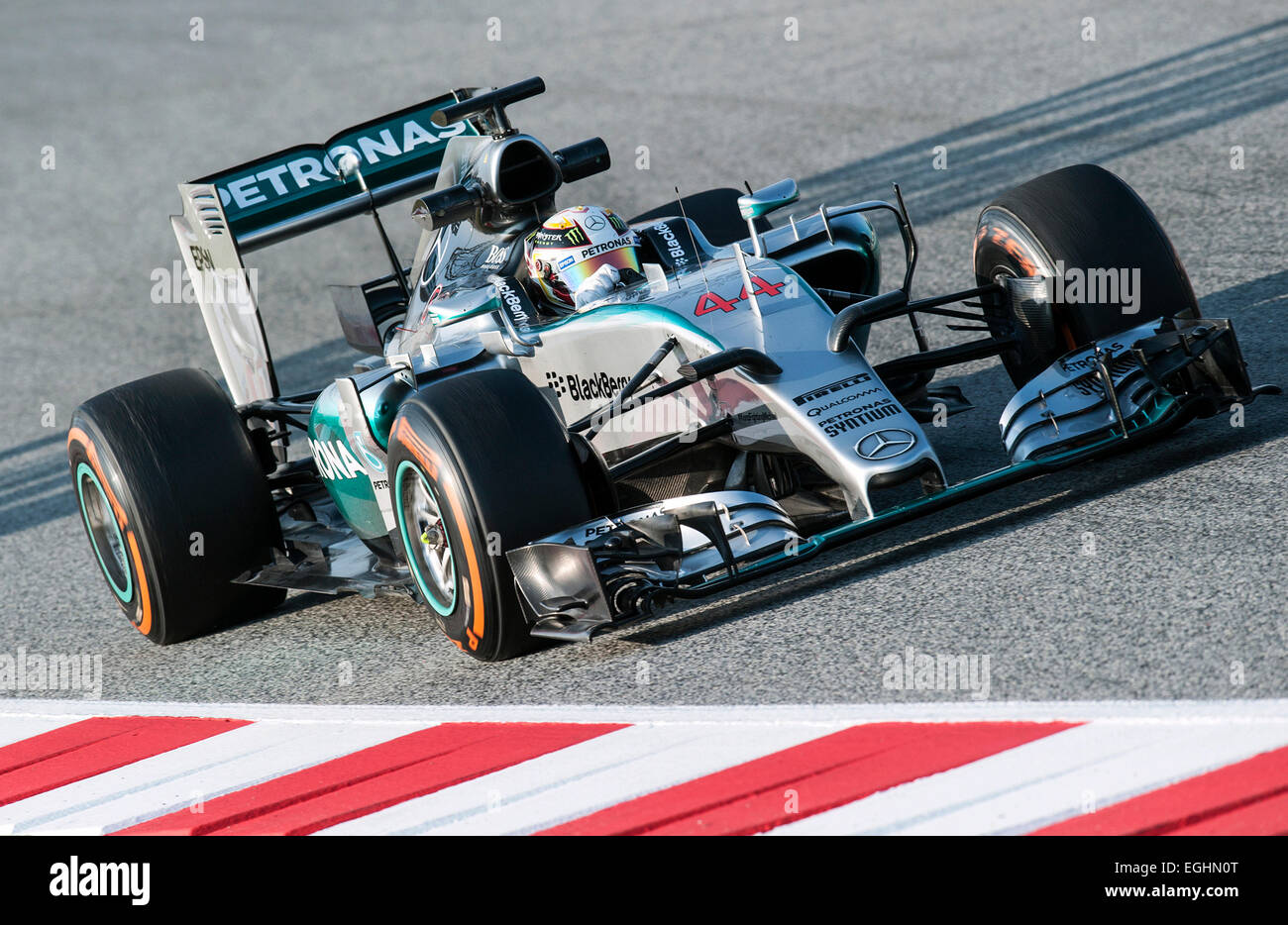 Mercedes amg f1 w06 of lewis hamilton hi-res stock photography and ...