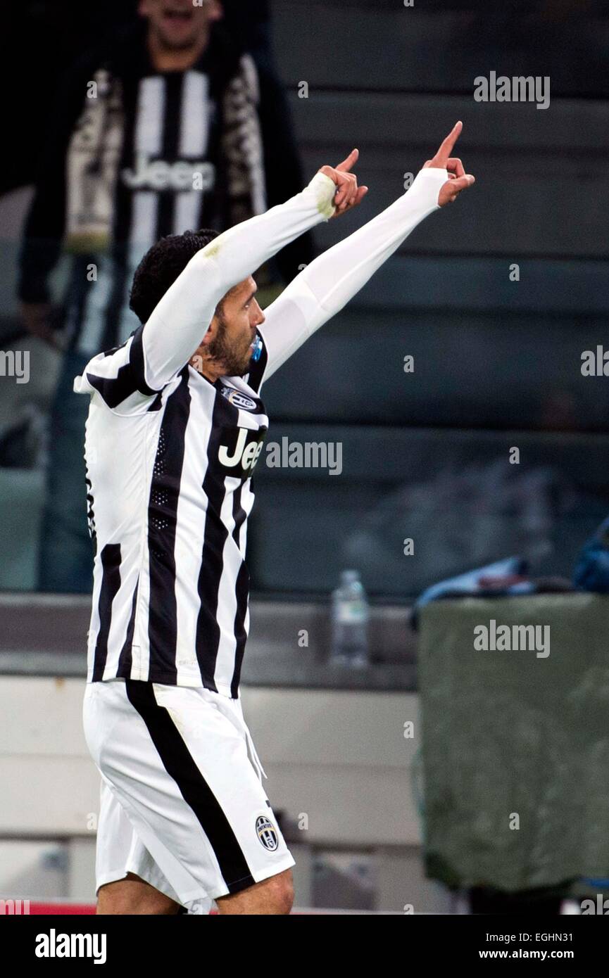 Turin, Italy. 24th Feb, 2015. Carlos Tevez (Juventus) Football/Soccer ...
