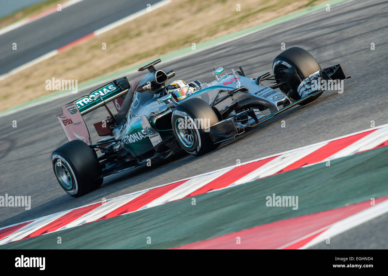 Mercedes amg f1 w06 of lewis hamilton hi-res stock photography and ...