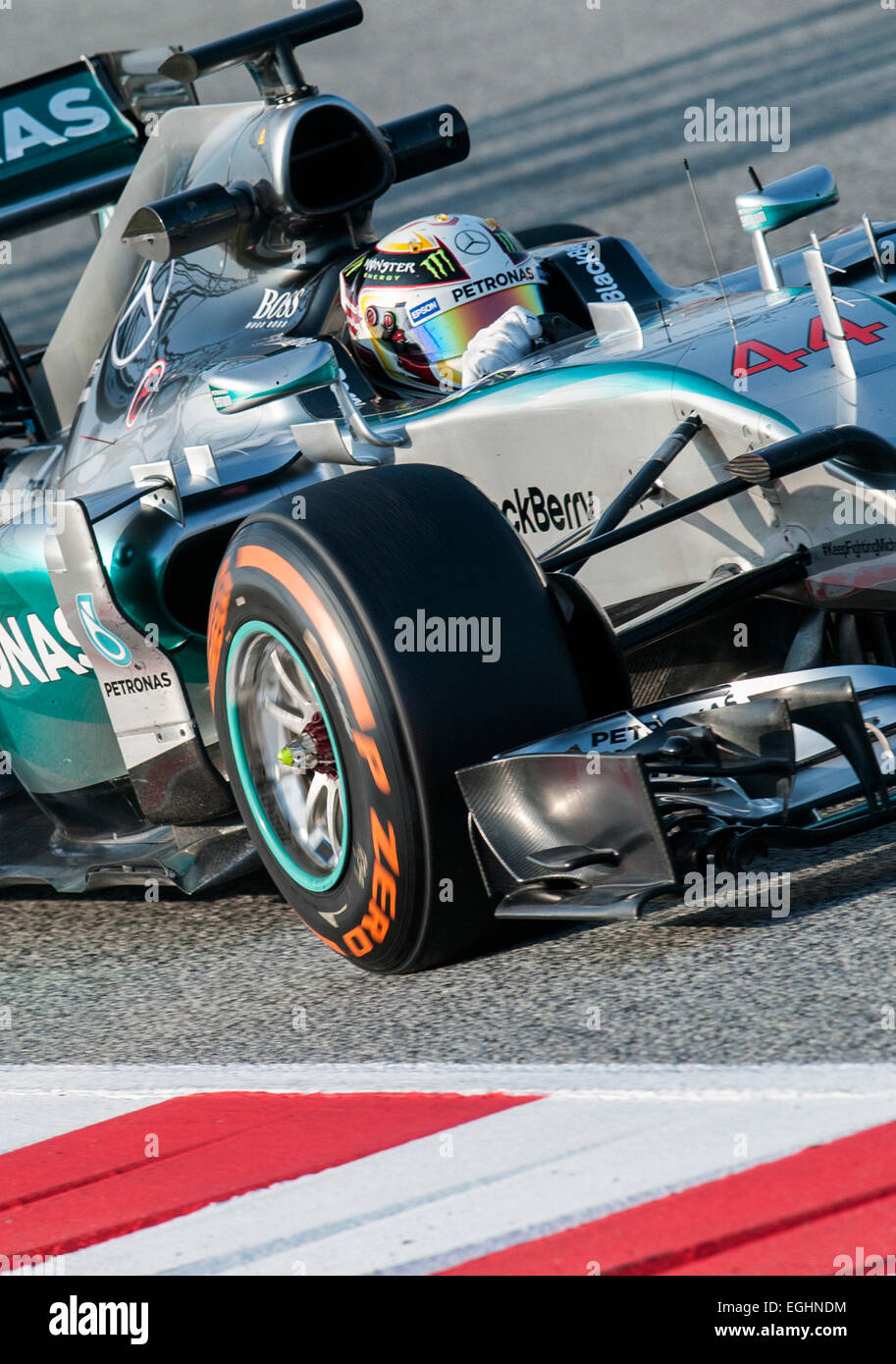 Mercedes amg f1 w06 of lewis hamilton hi-res stock photography and ...