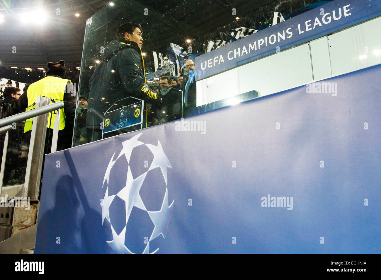 Turin, Italy. © D. 24th Feb, 2015. Shinji Kagawa (Dortmund) Football ...
