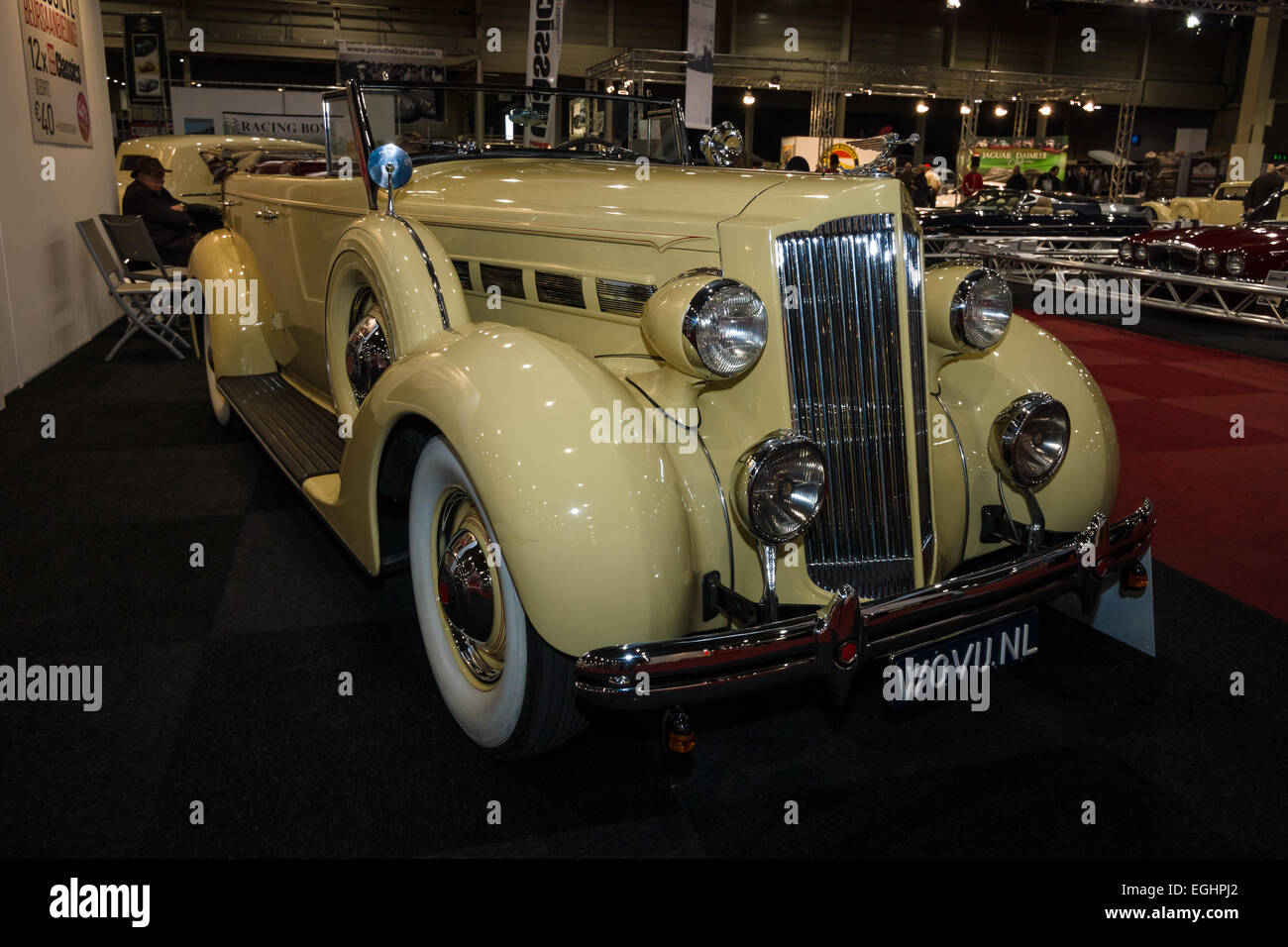 Oldtimer Packard 120 Convertible Sedan with Dietrich Body, 1937 Stock ...