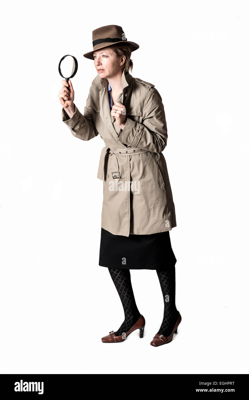 Trench coat detective hi-res stock photography and images - Alamy