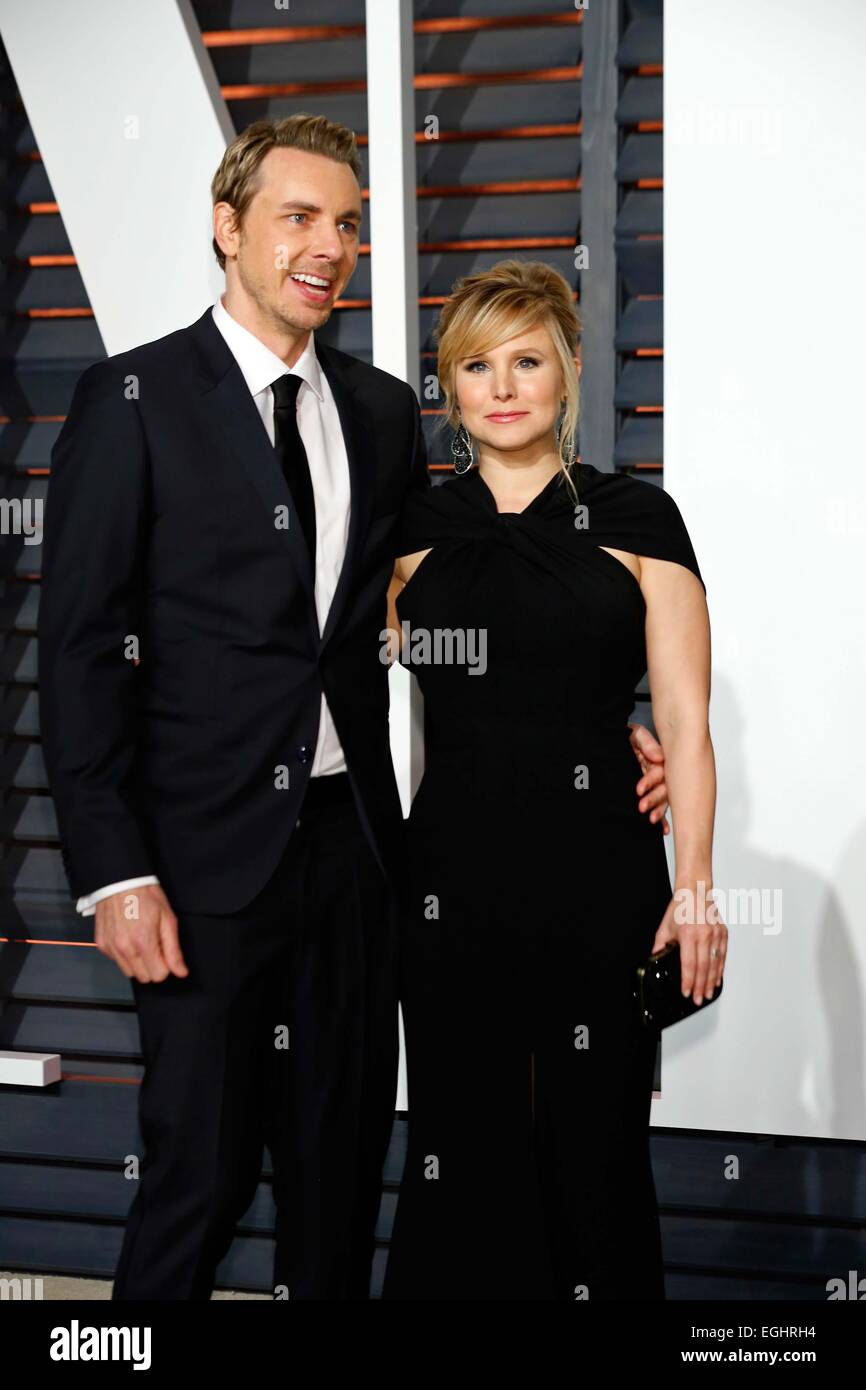 Beverly Hills, CA, USA. 23rd Feb, 2015. Dax Shepard, Kristen Bell ...