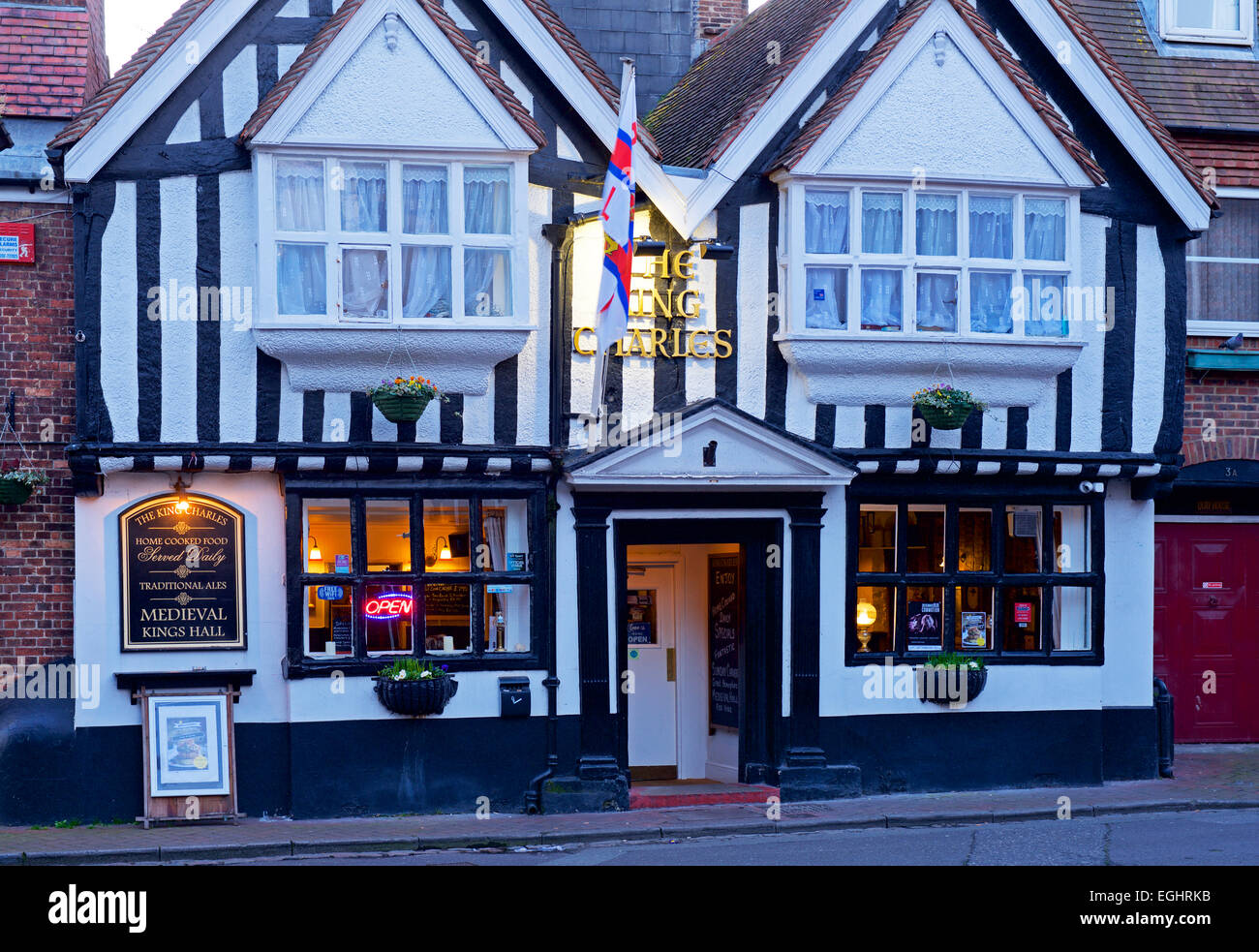 The King Charles pub, Poole, Dorset, England UK Stock Photo - Alamy