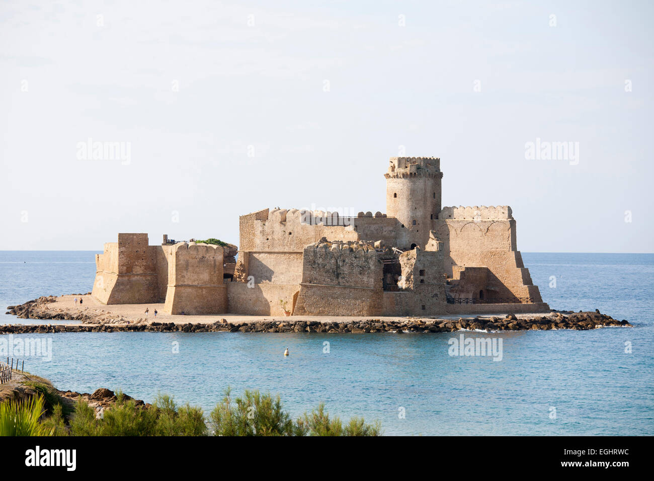 protected area of capo rizzuto, castle aragonese, le castella, crotone ...