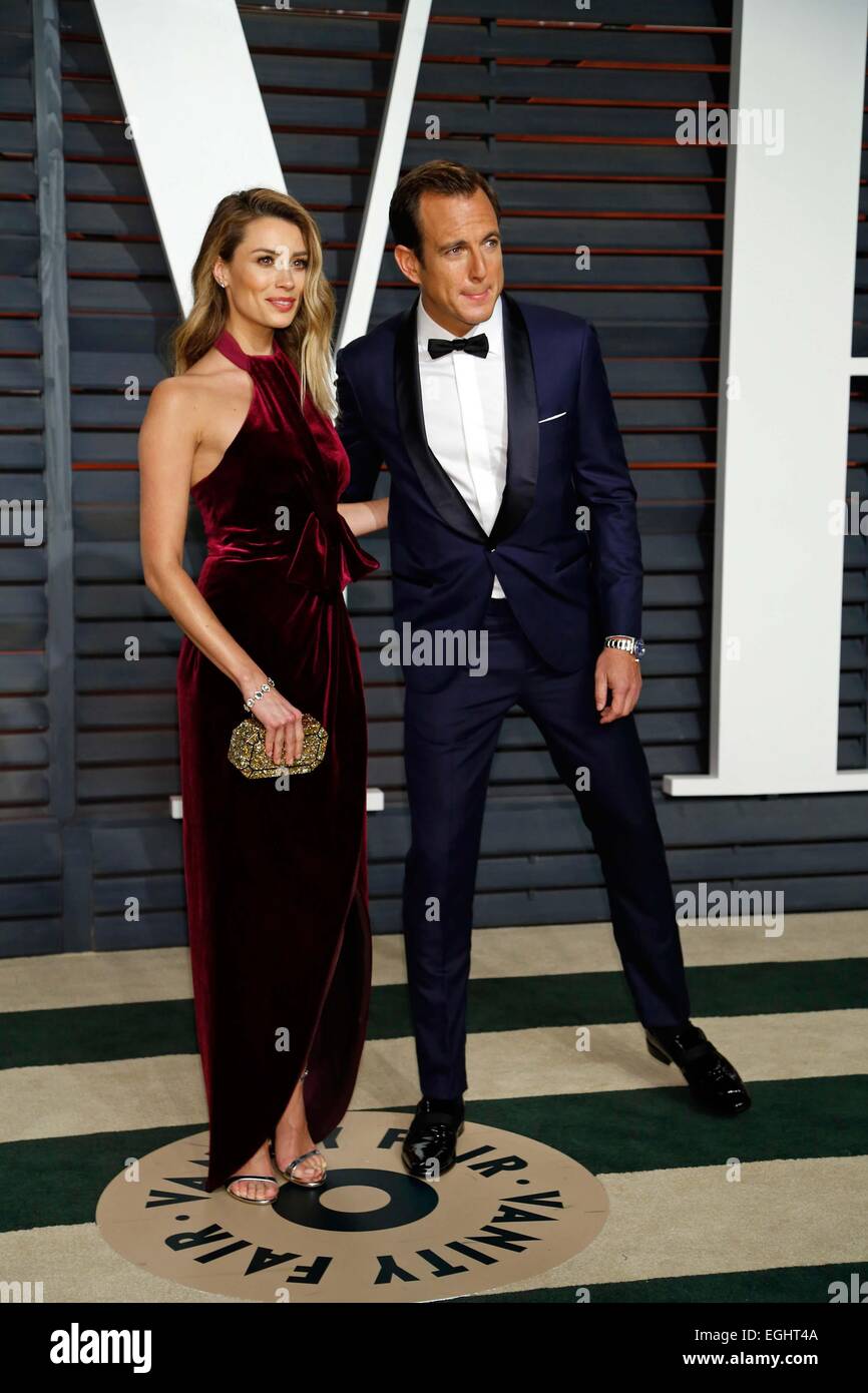 Beverly Hills, CA, USA. 23rd Feb, 2015. Arielle Vandenberg, Will Arnett ...