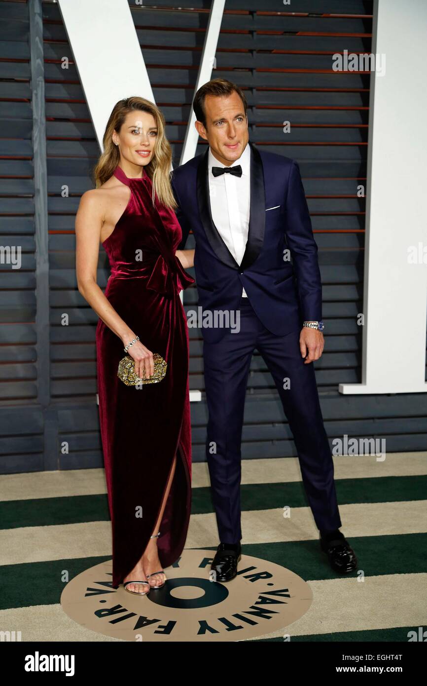 Beverly Hills, CA, USA. 23rd Feb, 2015. Arielle Vandenberg, Will Arnett ...
