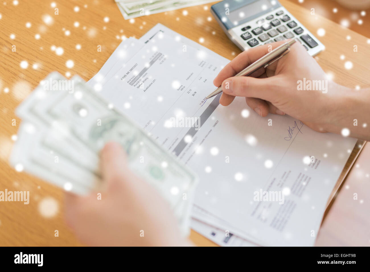 Counting taxes hi-res stock photography and images - Alamy