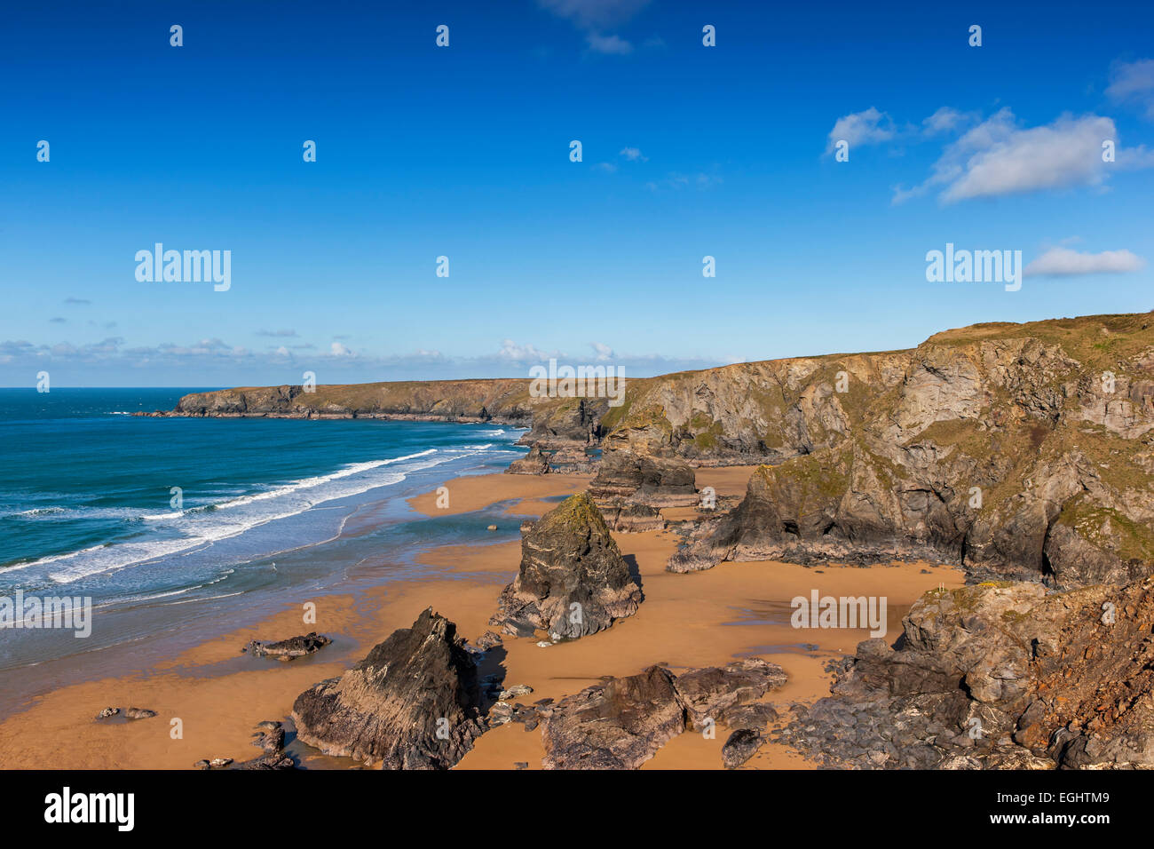 Diggorys island pentire steps hi-res stock photography and images - Alamy