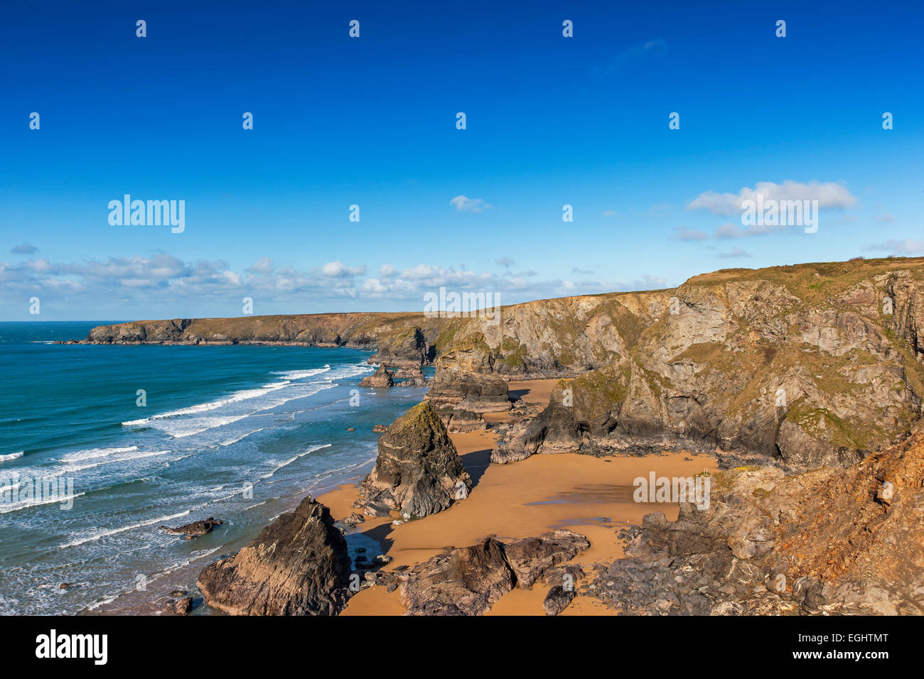 Bedruthan Steps, Cornwall Stock Photo - Alamy
