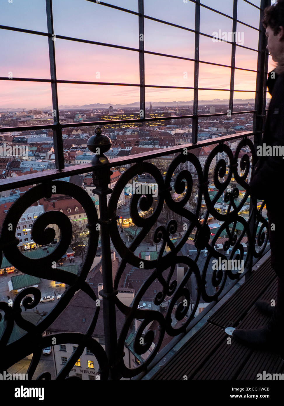 View from St. Peter (Alter Peter) Munich, bavaria, Germany Stock Photo ...