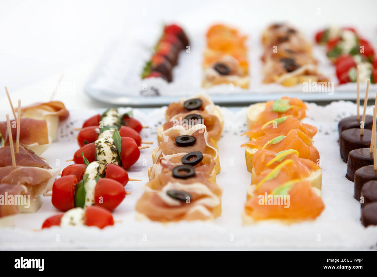 Finger food and special appetizers hi-res stock photography and images ...