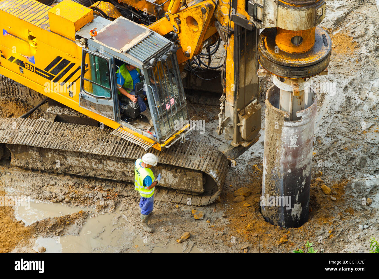 Men at building work Stock Photo - Alamy