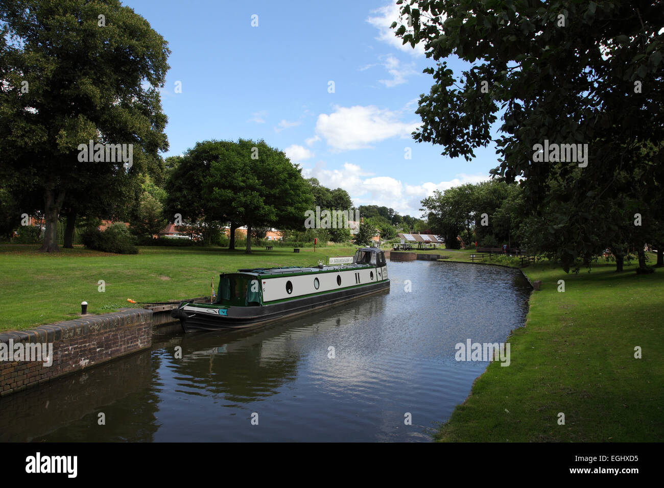 The Droitwich canal, in Droitwich Worcestershire Stock Photo - Alamy