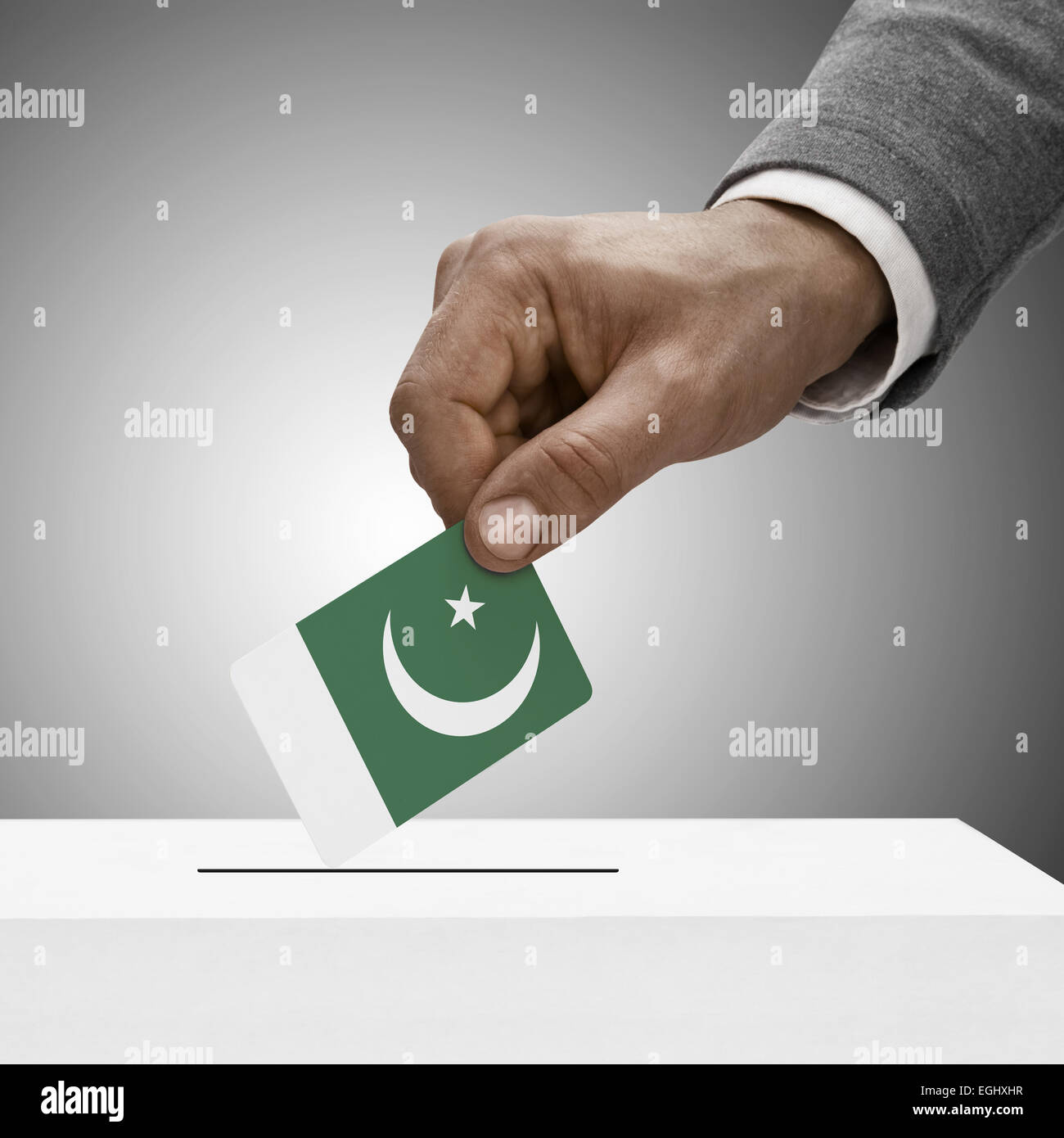 Black male holding flag. Voting concept - Pakistan Stock Photo - Alamy