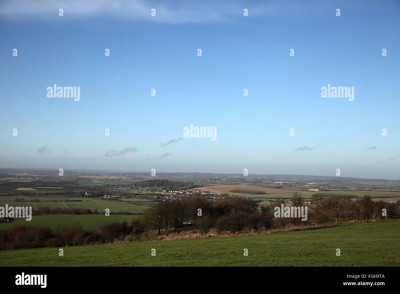 View across Dunstable Downs, Bedfordshire, a favourite place for ...