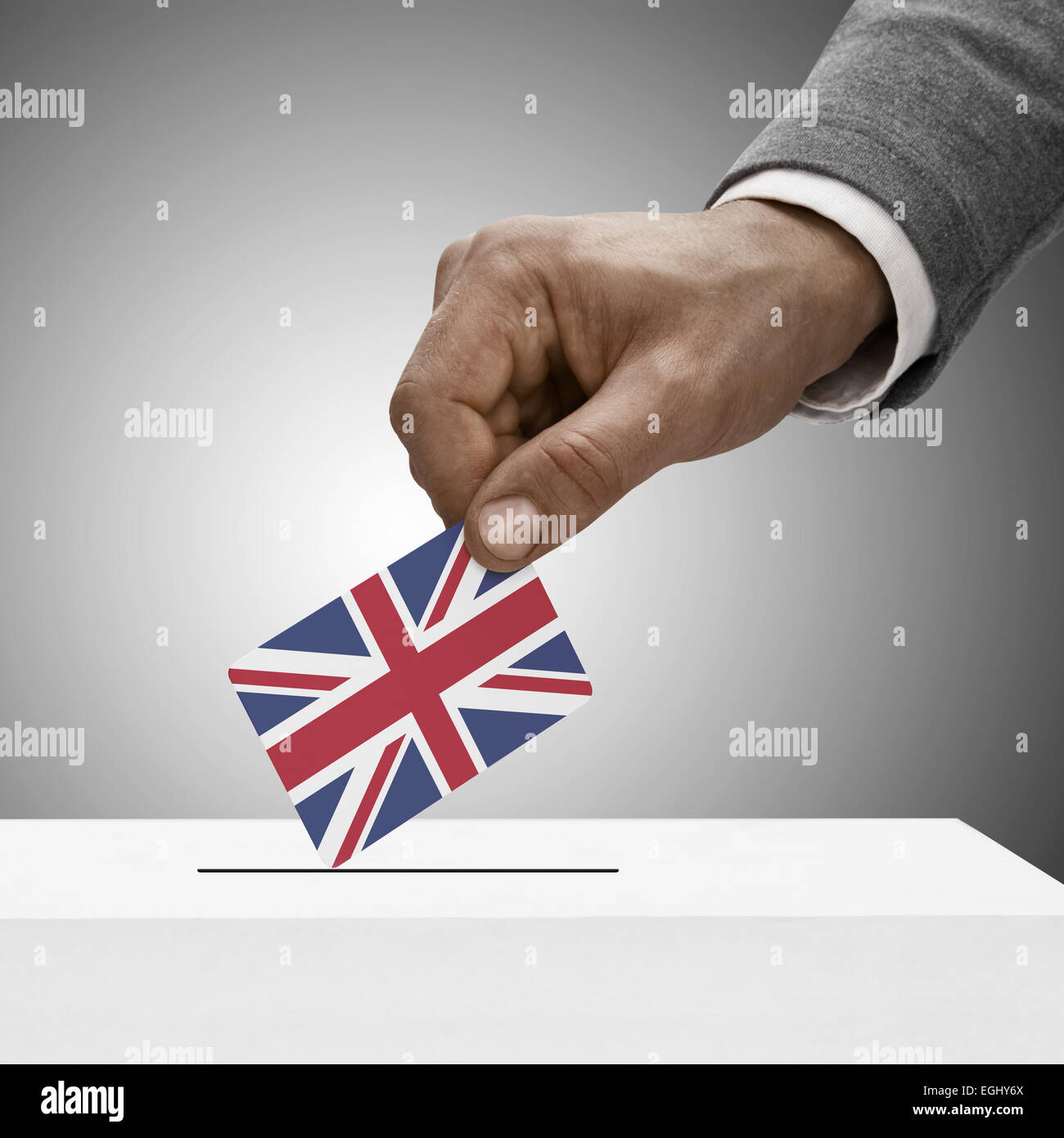 Ballot box black britain flag hi-res stock photography and images - Alamy