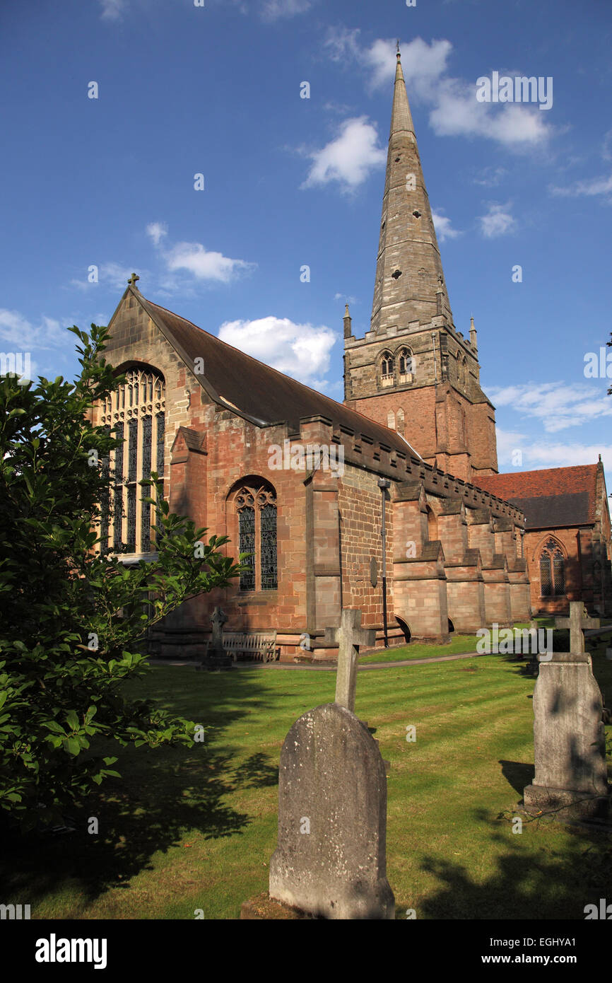 St Alpheges church, Solihull parish church Stock Photo - Alamy