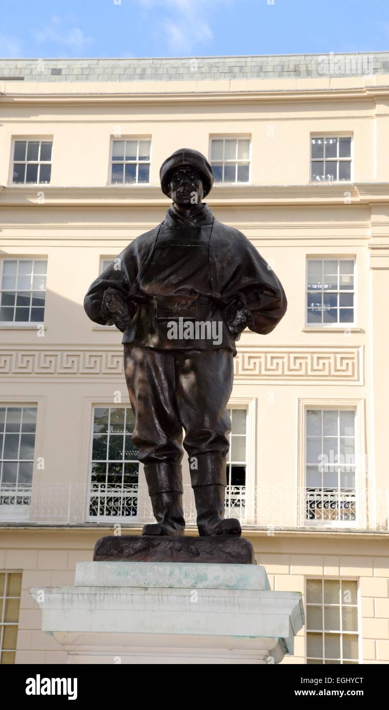 Statue of Edward Wilson on Cheltenham Promenade. Wilson accompanied ...