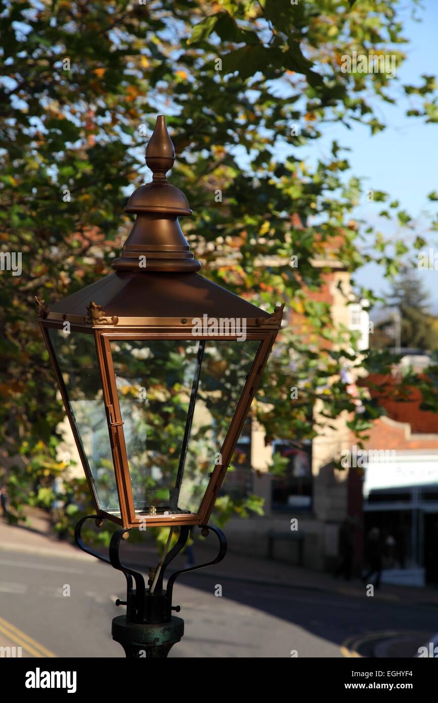 A replica gas lantern powered by electricity in Great Malvern ...