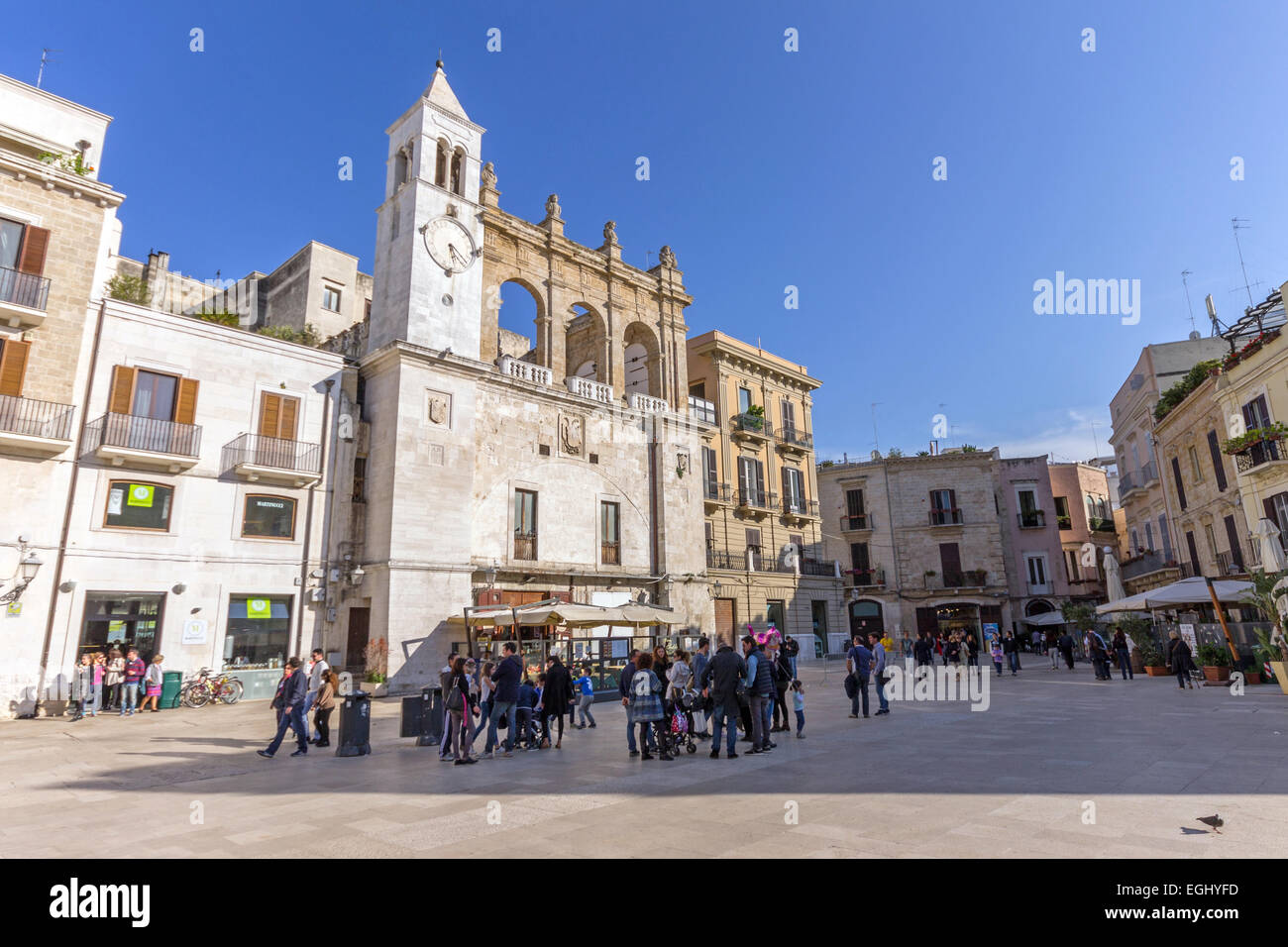 Italy, Apulia, Bari, Piazza Mercantile Stock Photo - Alamy
