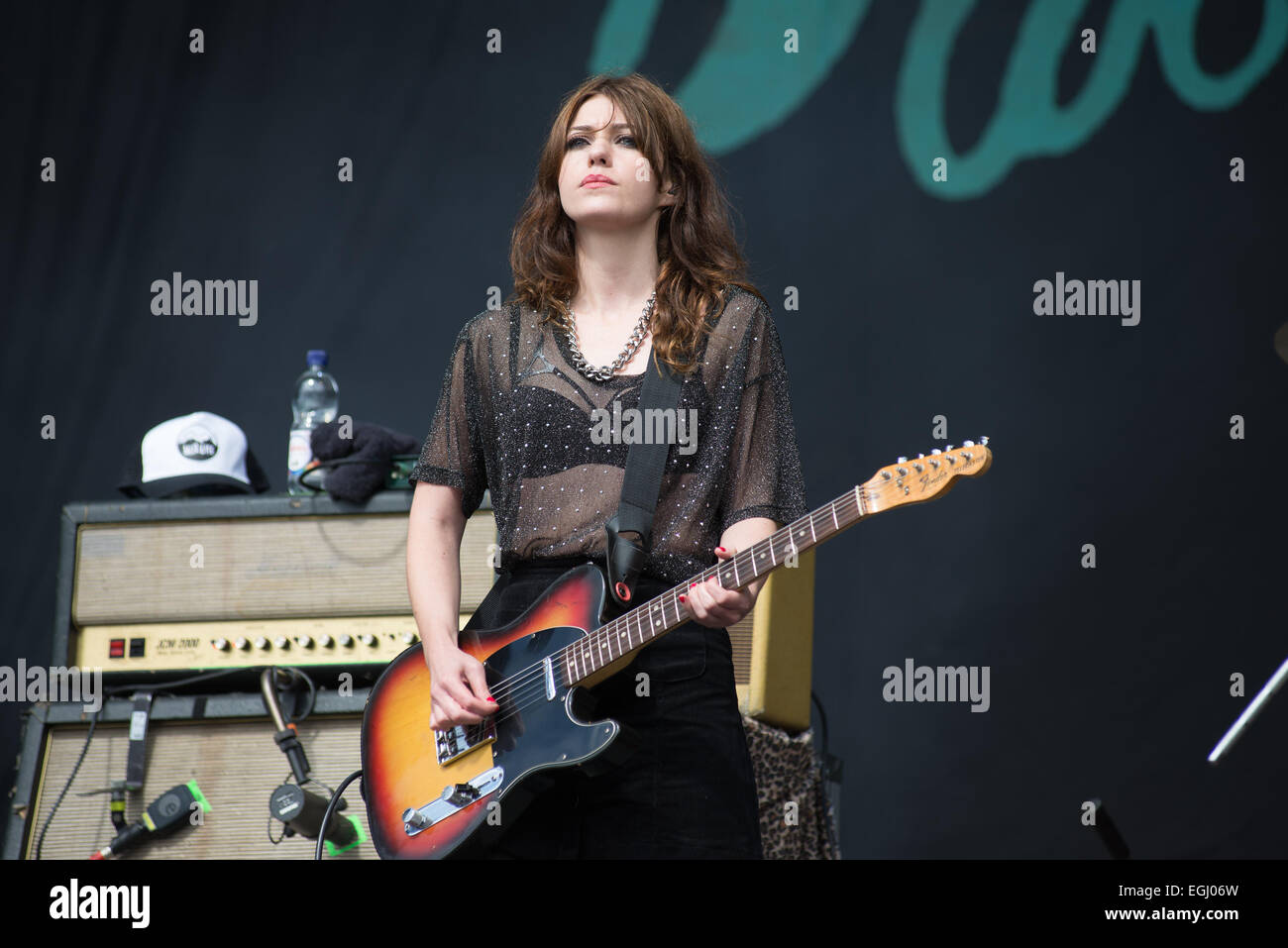 Blood Red Shoes performs at Leeds Festival, Leeds, Engand Featuring ...