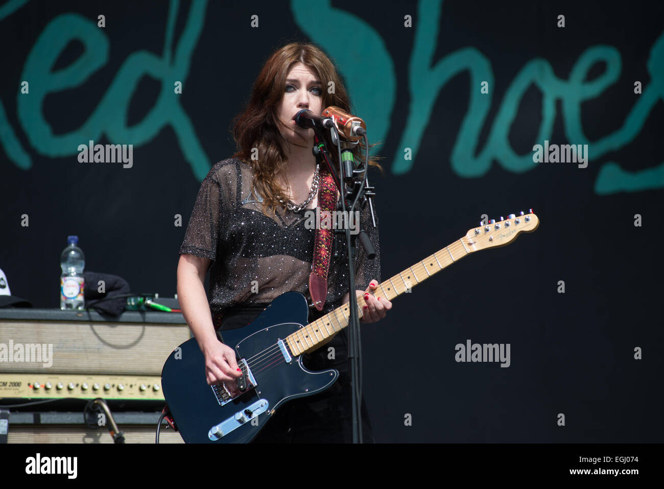 Blood Red Shoes performs at Leeds Festival, Leeds, Engand Featuring ...