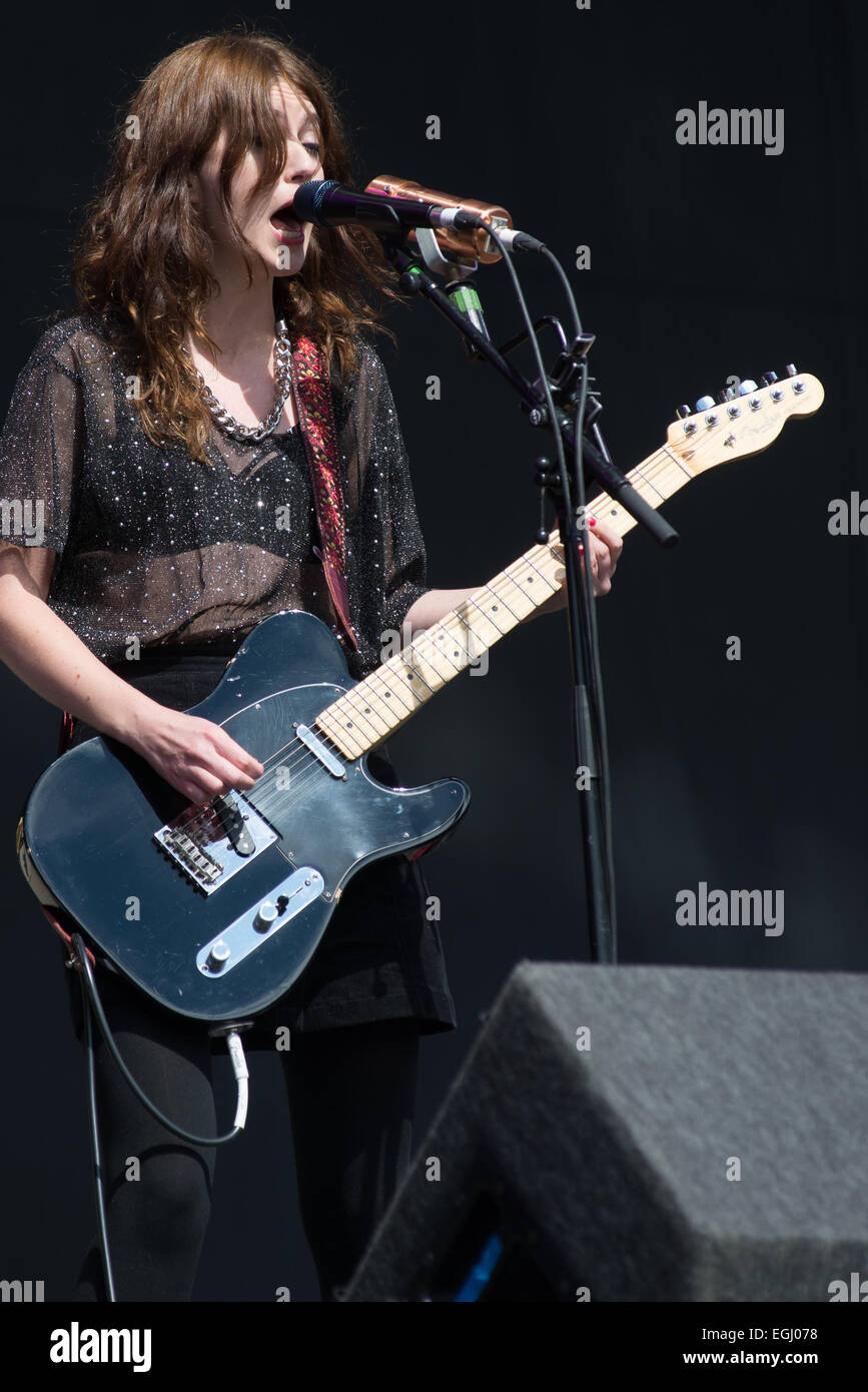 Blood Red Shoes performs at Leeds Festival, Leeds, Engand Featuring ...