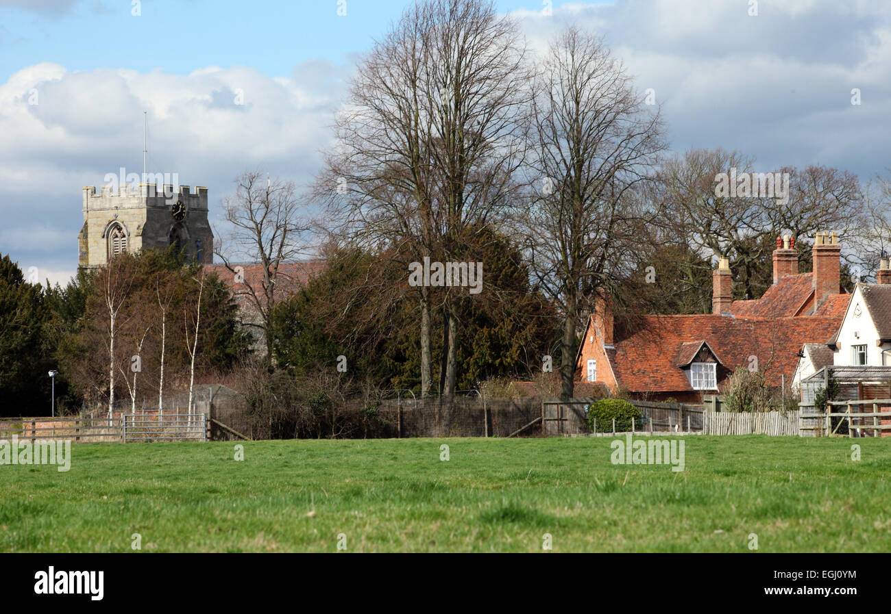 Rural church warwickshire hi-res stock photography and images - Alamy