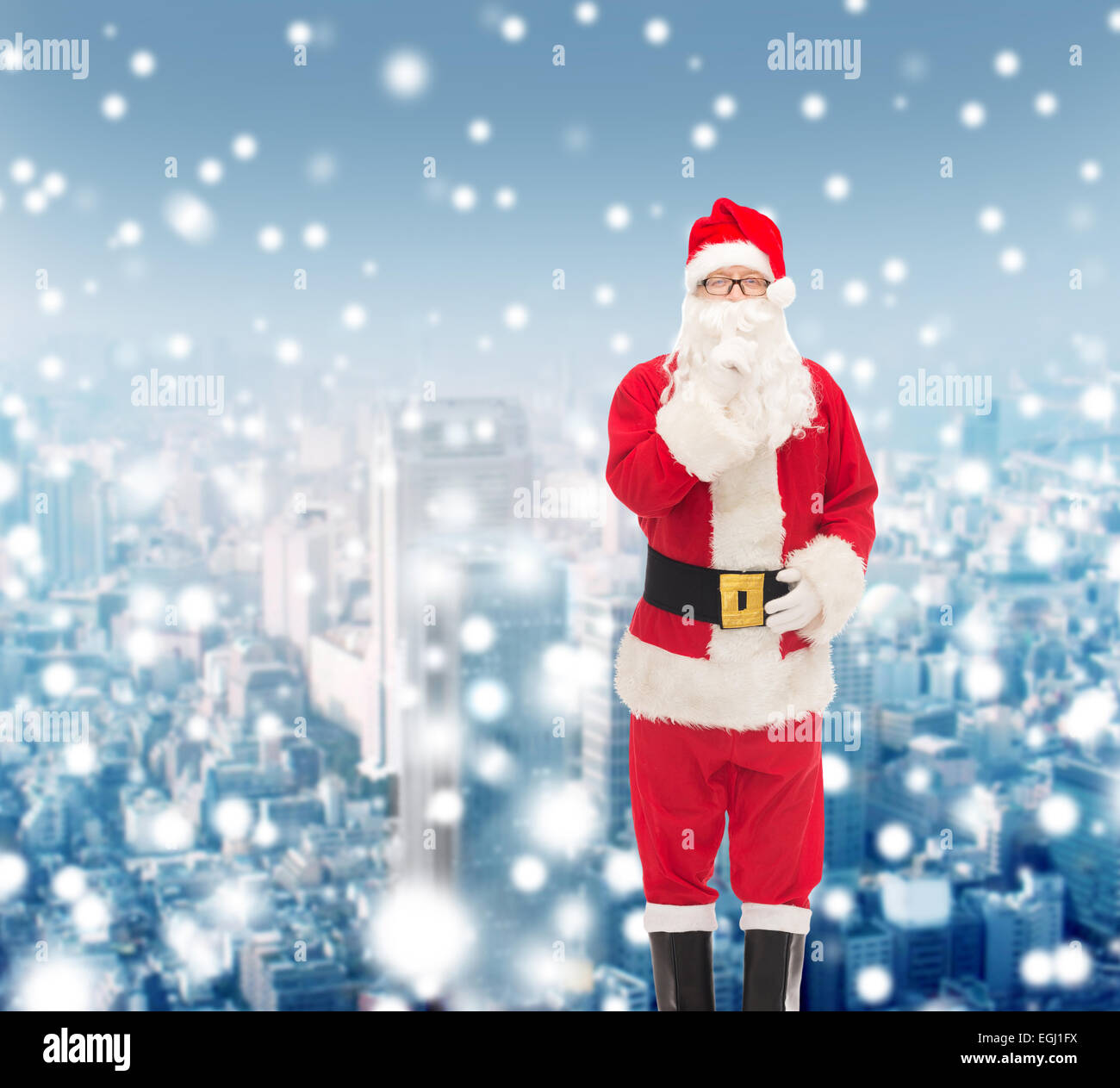 man in costume of santa claus Stock Photo - Alamy