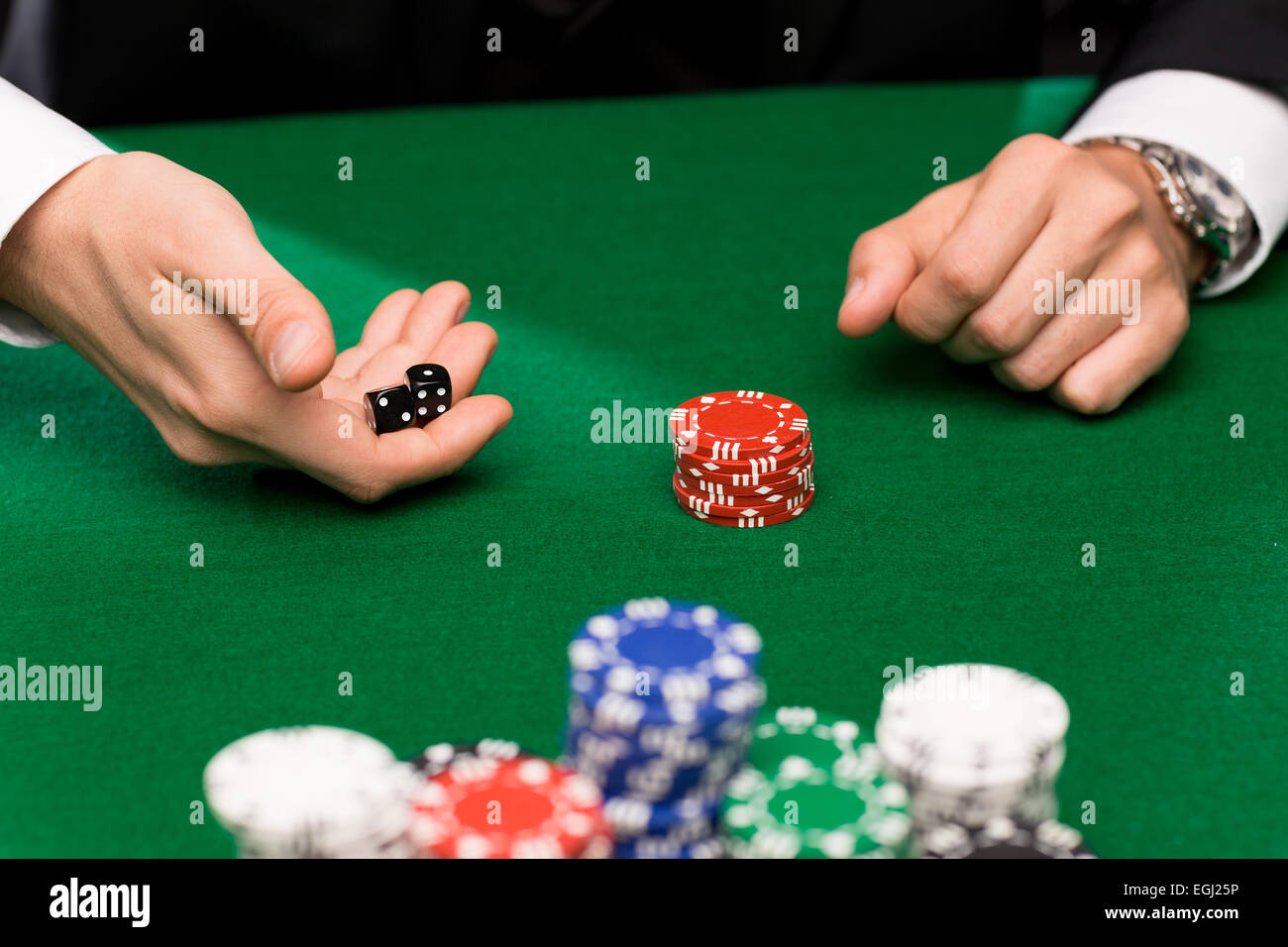 Dice player hi-res stock photography and images - Alamy