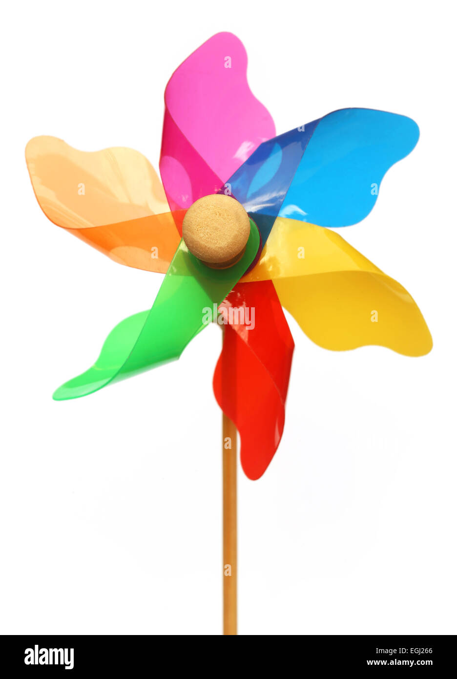 Pinwheel over white background Stock Photo - Alamy