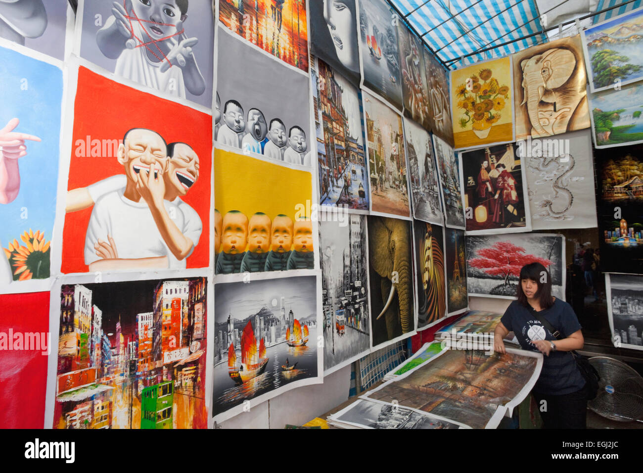 Market stall painting hi-res stock photography and images - Alamy