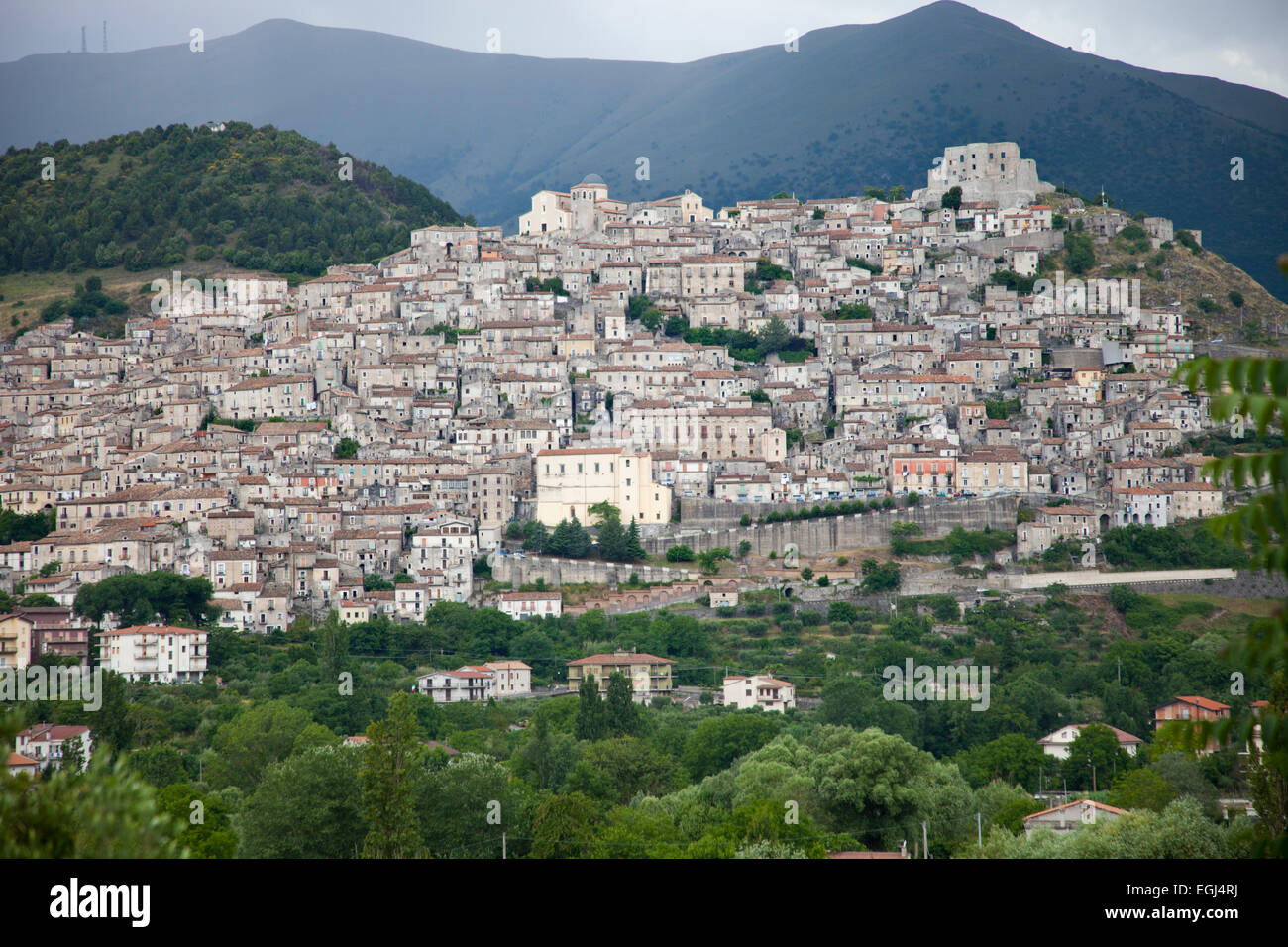 morano calabro village, pollino national park, sila, calabria, italy ...