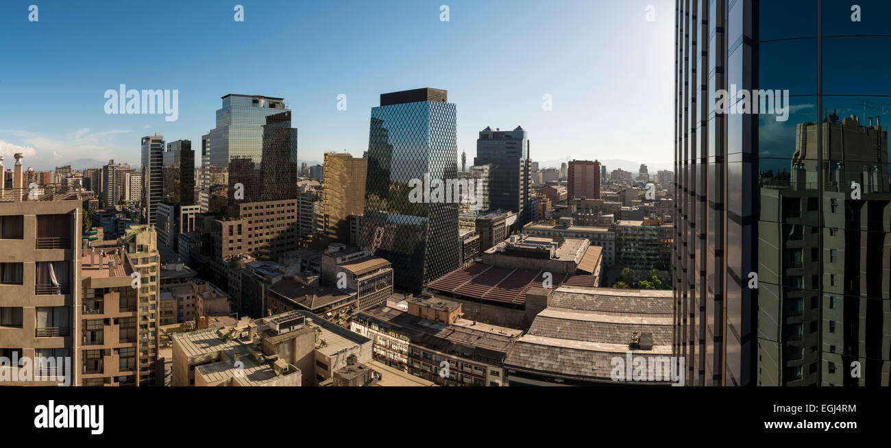 Aerial view of Santiago, Chile Stock Photo - Alamy
