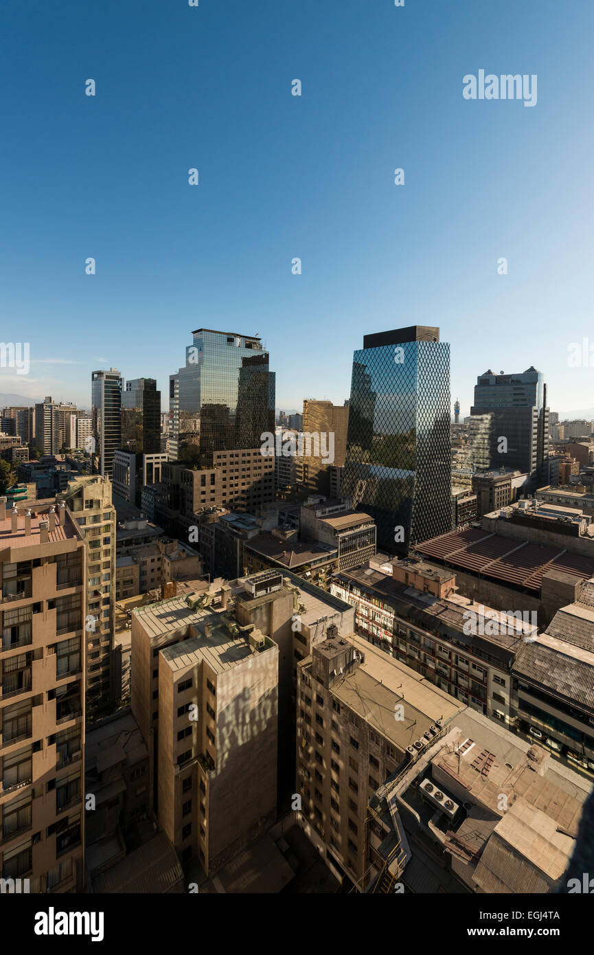 Aerial view of Santiago, Chile Stock Photo - Alamy